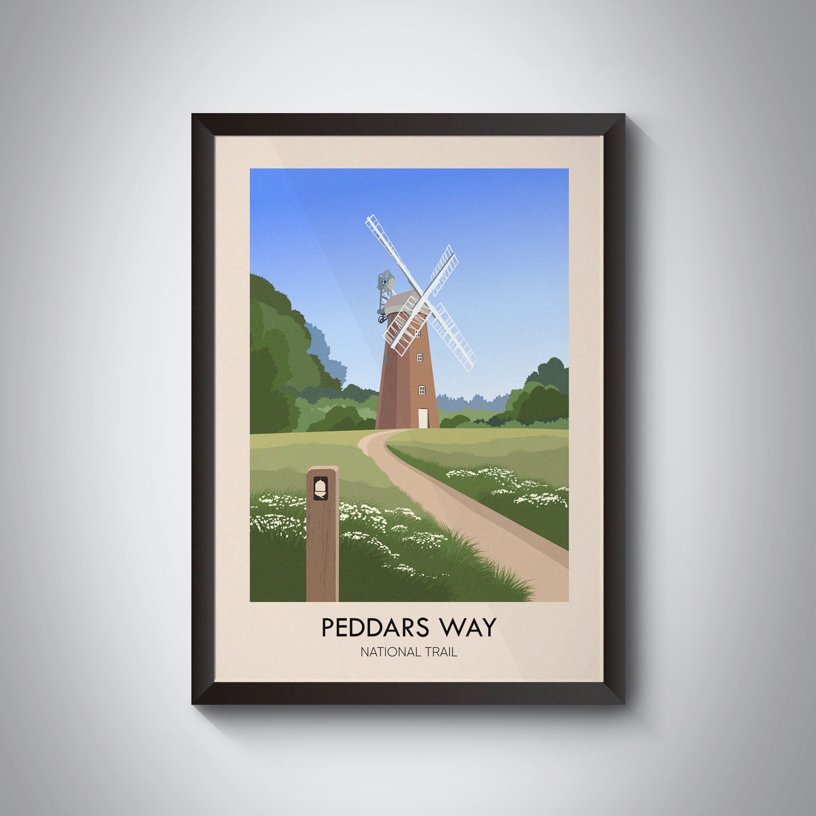 Peddars Way National Trail Travel Poster – Bucket List Prints