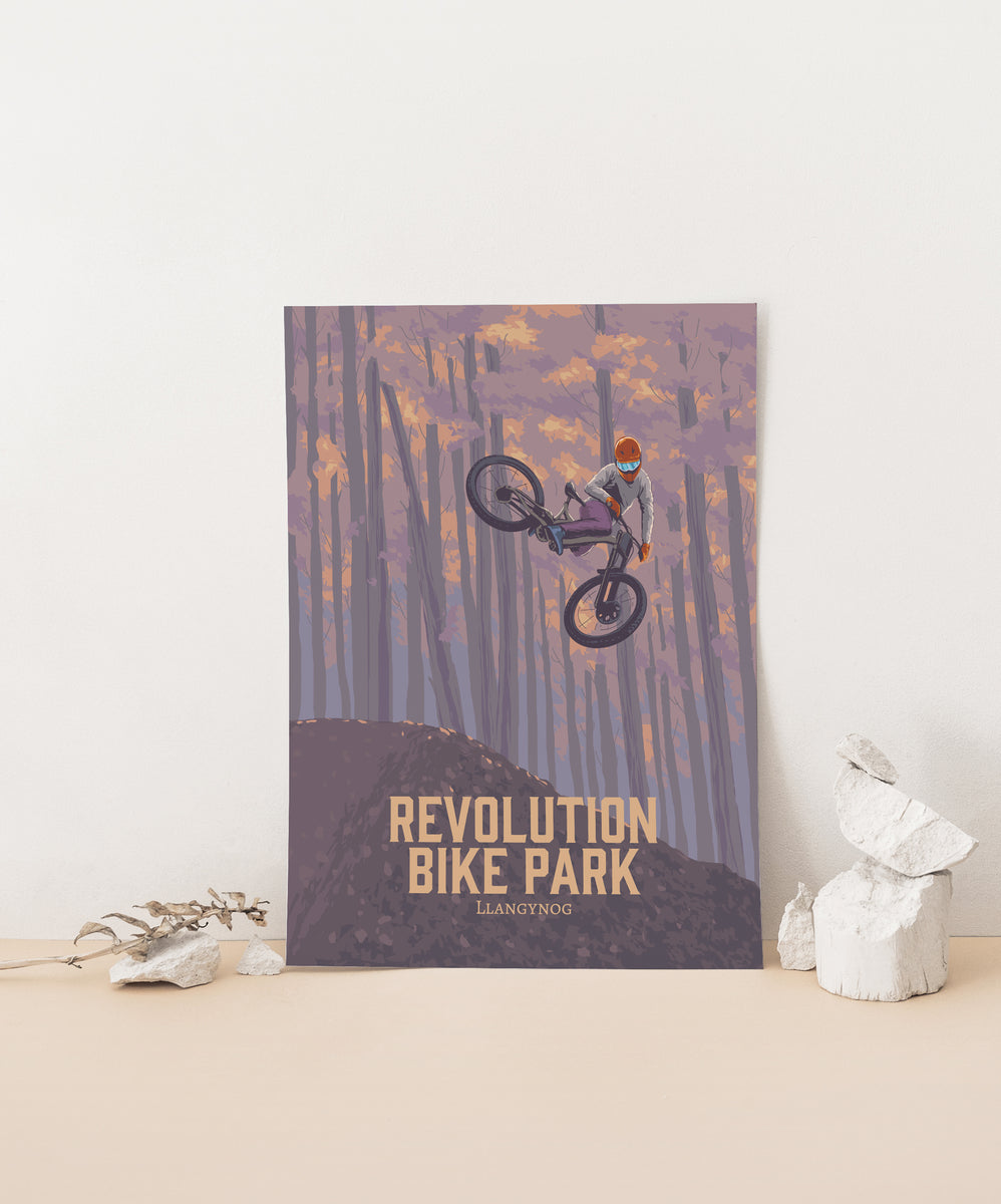 Revolution Bike Park Mountain Biking Travel Poster – Bucket List Prints
