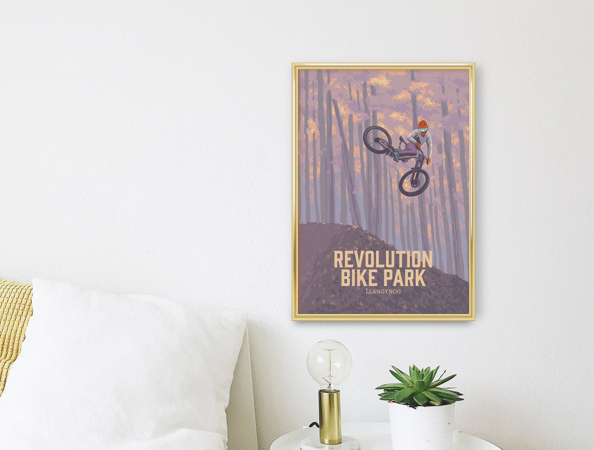Revolution Bike Park Mountain Biking Travel Poster – Bucket List Prints