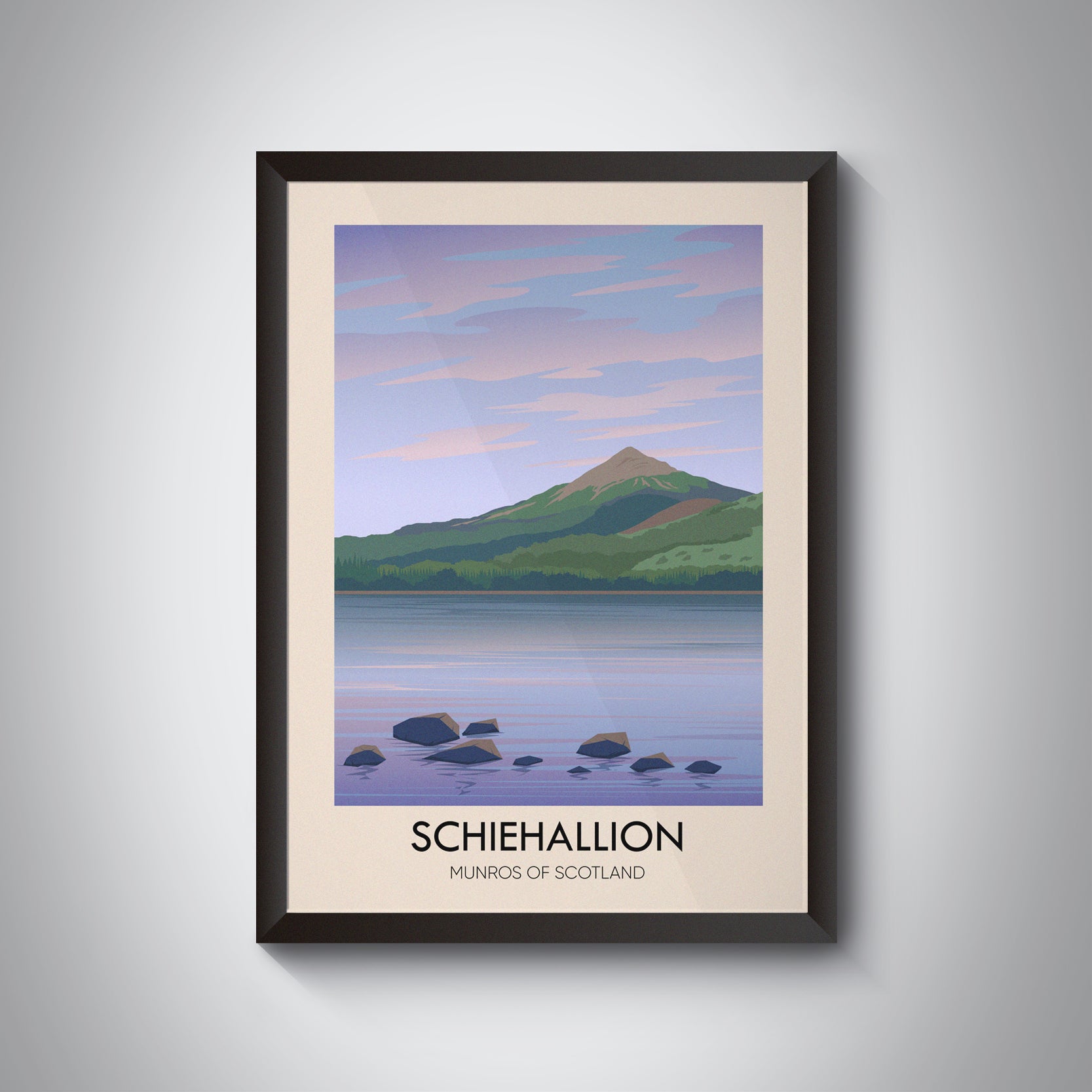 Schiehallion Munros Of Scotland Travel Poster – Bucket List Prints
