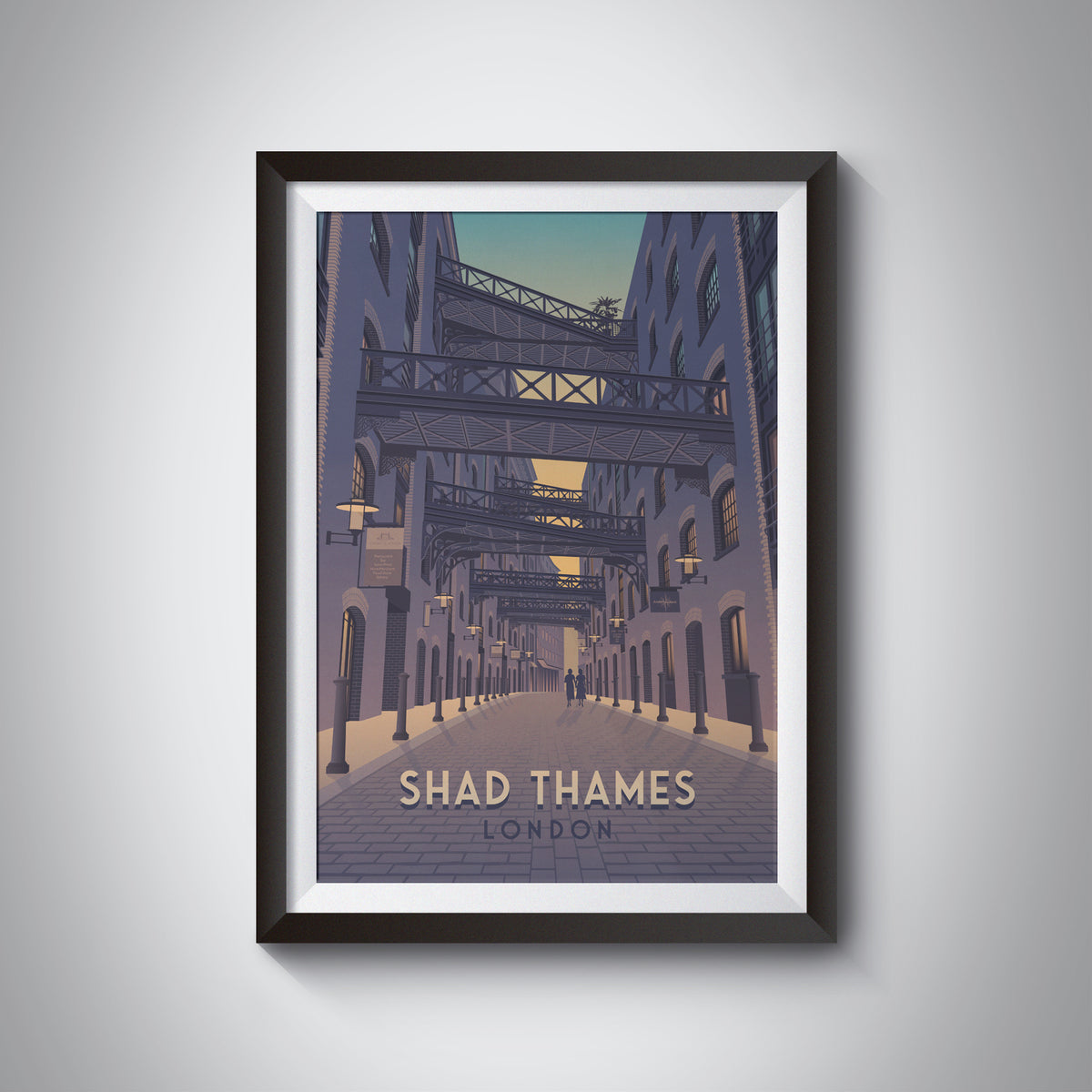 Shad Thames London Travel Poster – Bucket List Prints
