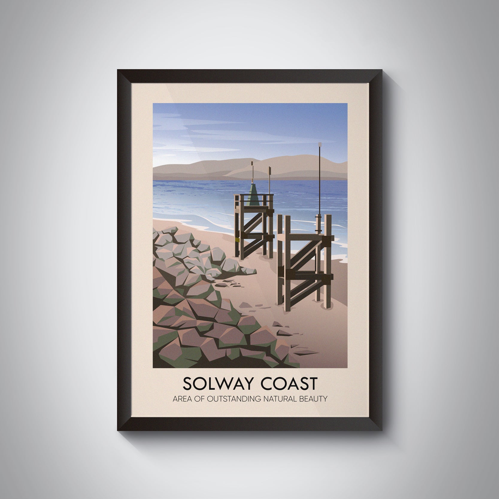Solway Coast AONB Travel Poster – Bucket List Prints