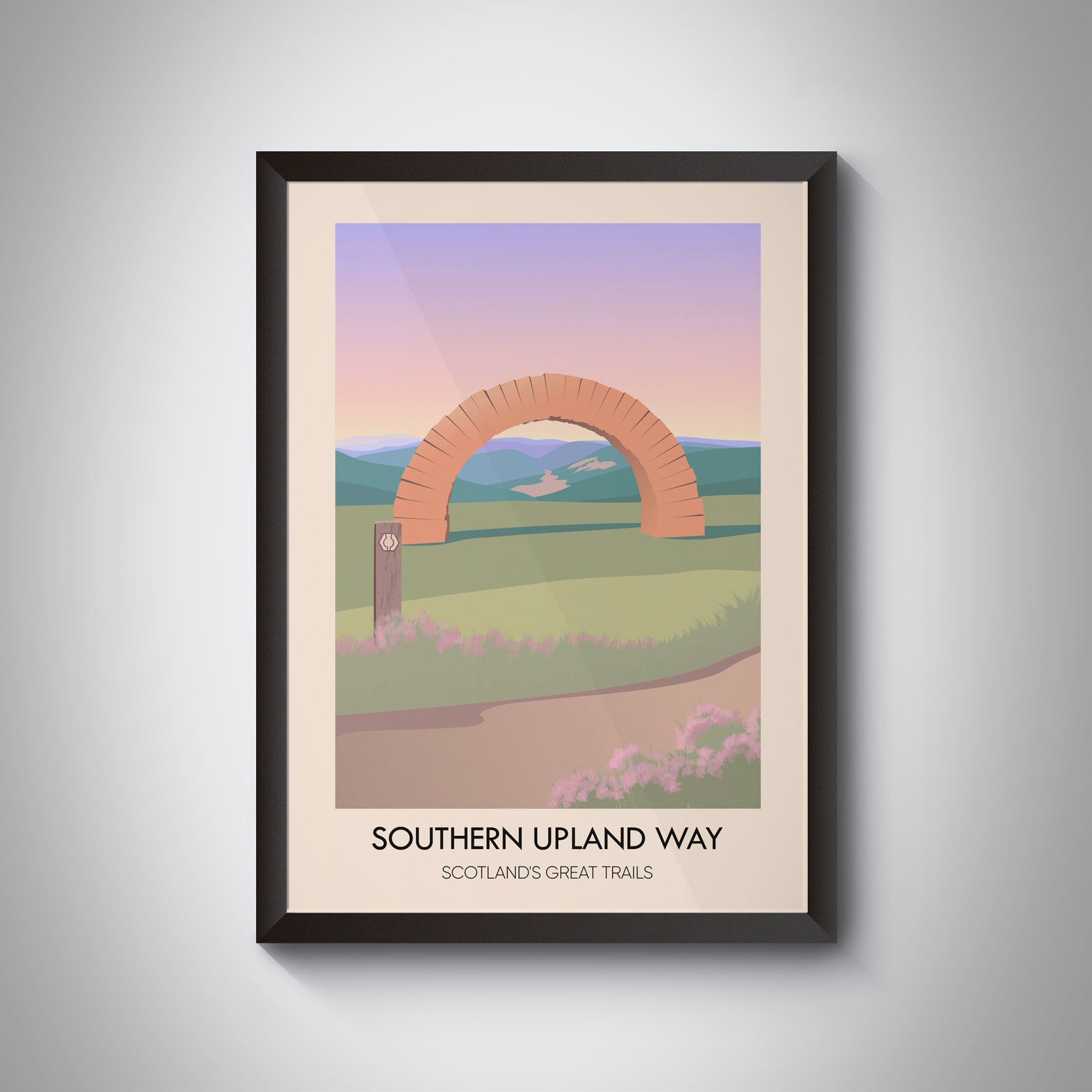 Southern Upland Way Scotland's Great Trails Poster – Bucket List Prints
