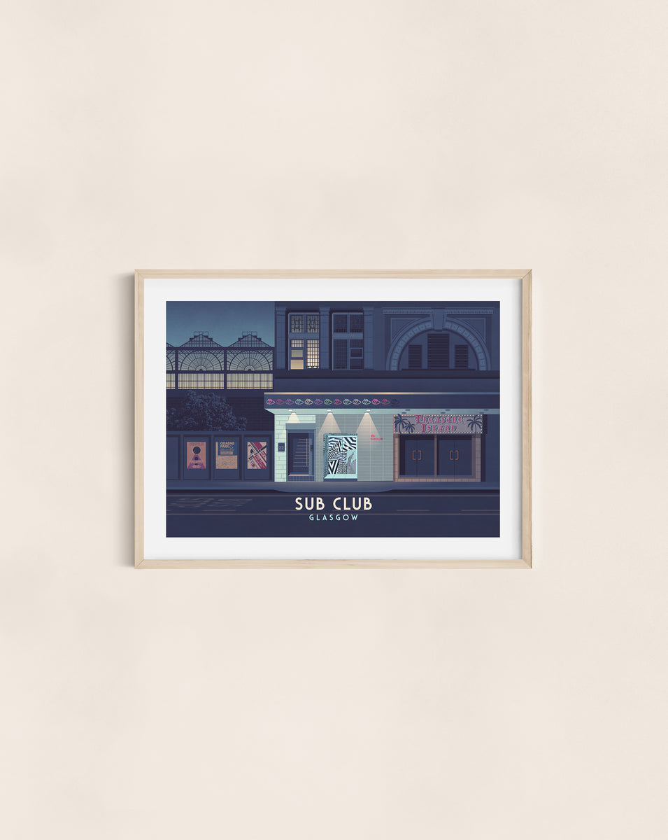 Sub Club Glasgow Nightclub Poster – Bucket List Prints