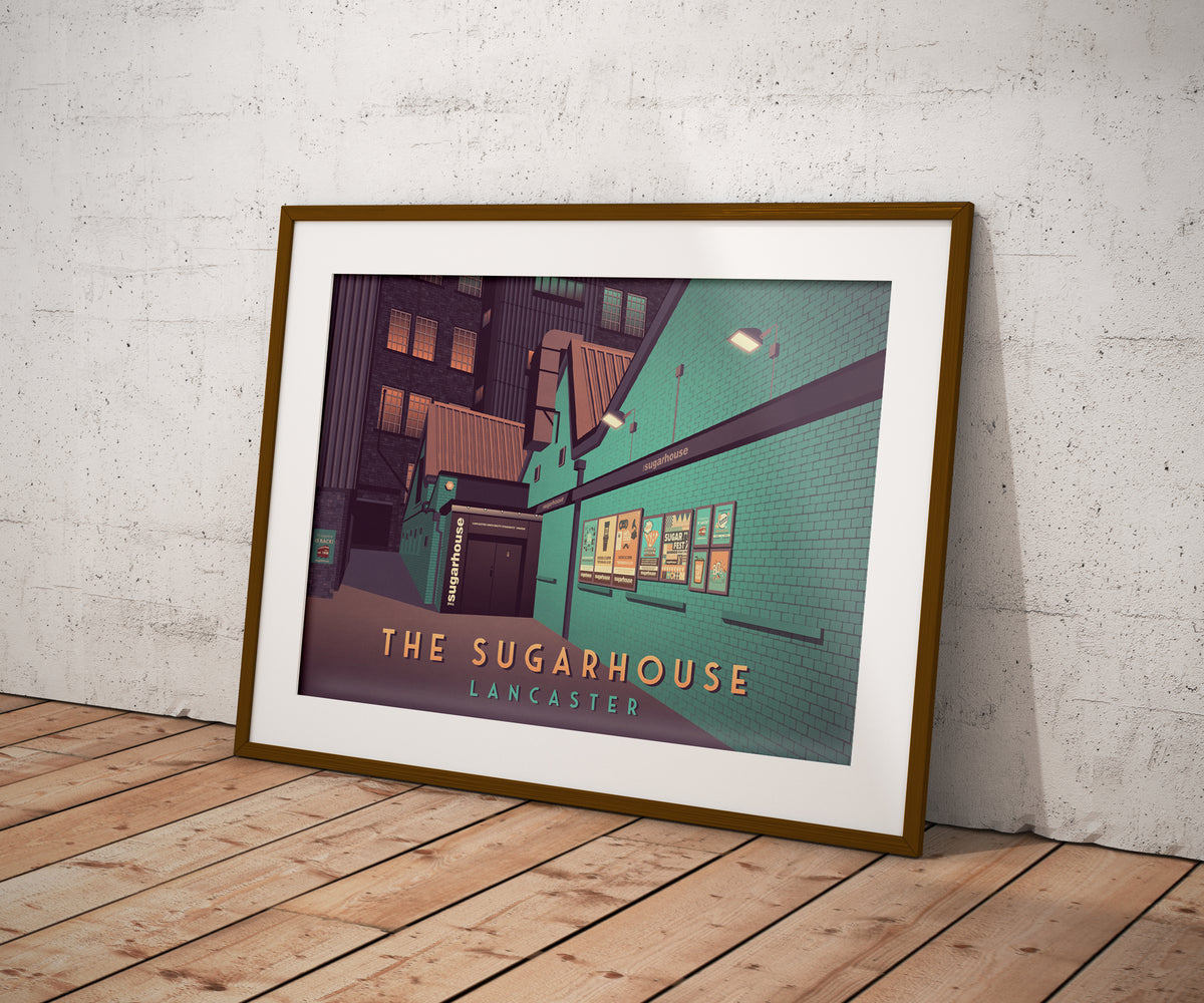 The Sugarhouse Nightclub Lancaster Travel Poster – Bucket List Prints