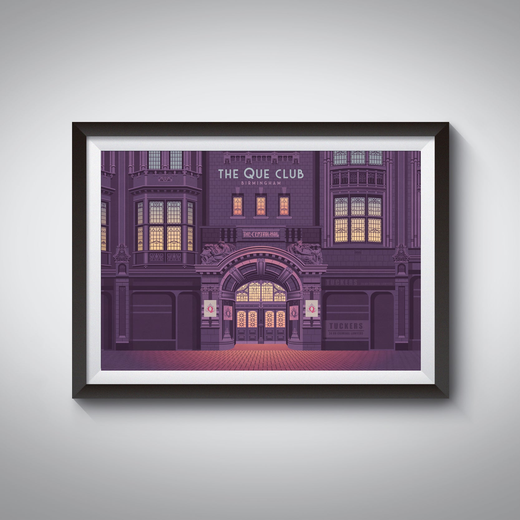 Que Club Birmingham Poster – Bucket List Prints