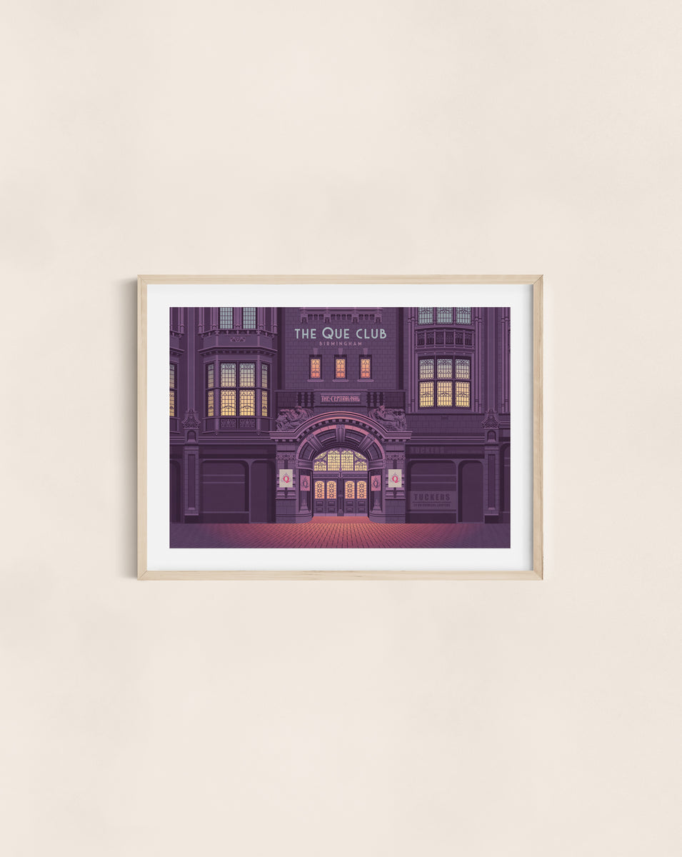 Que Club Birmingham Poster – Bucket List Prints