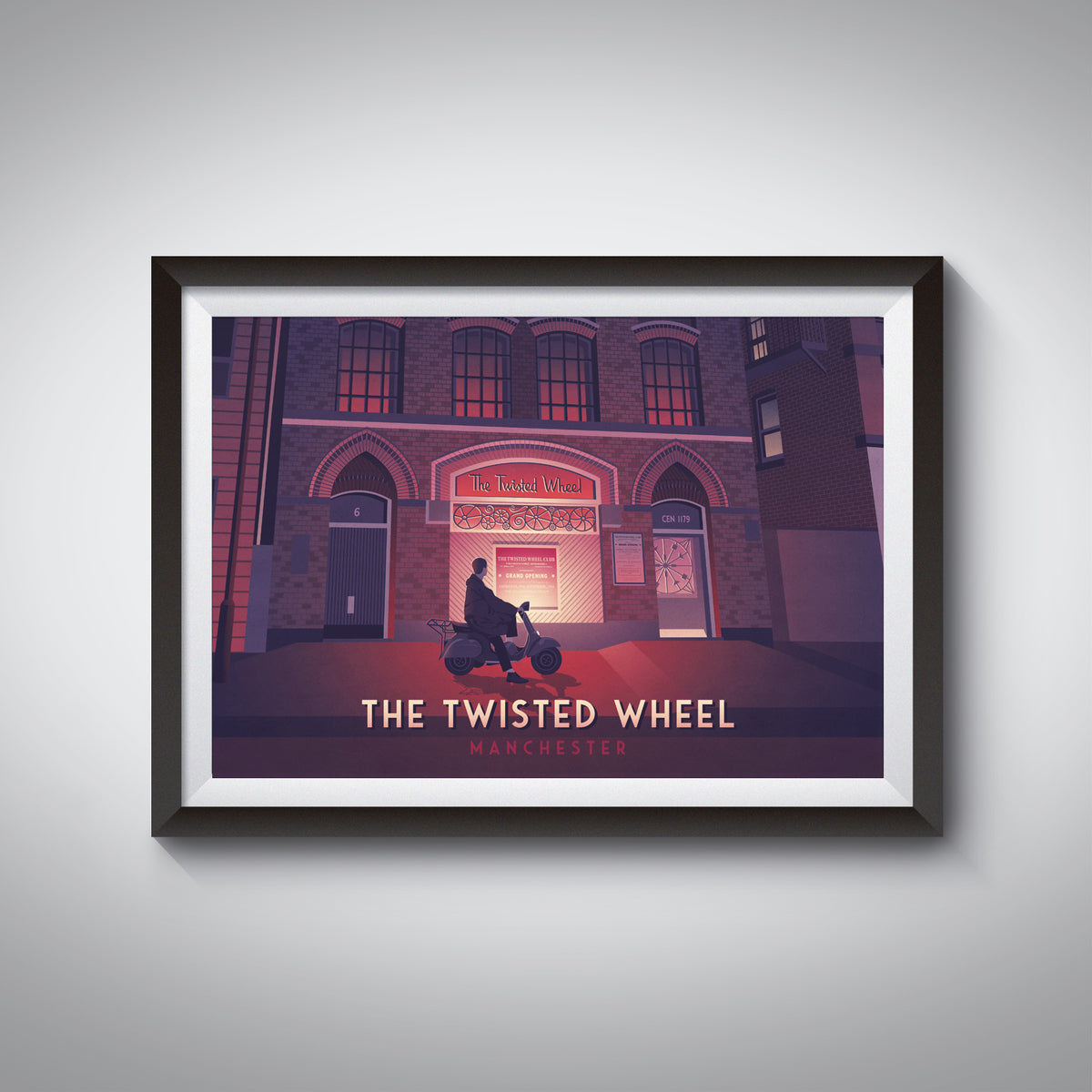 Twisted Wheel Manchester Travel Poster – Bucket List Prints