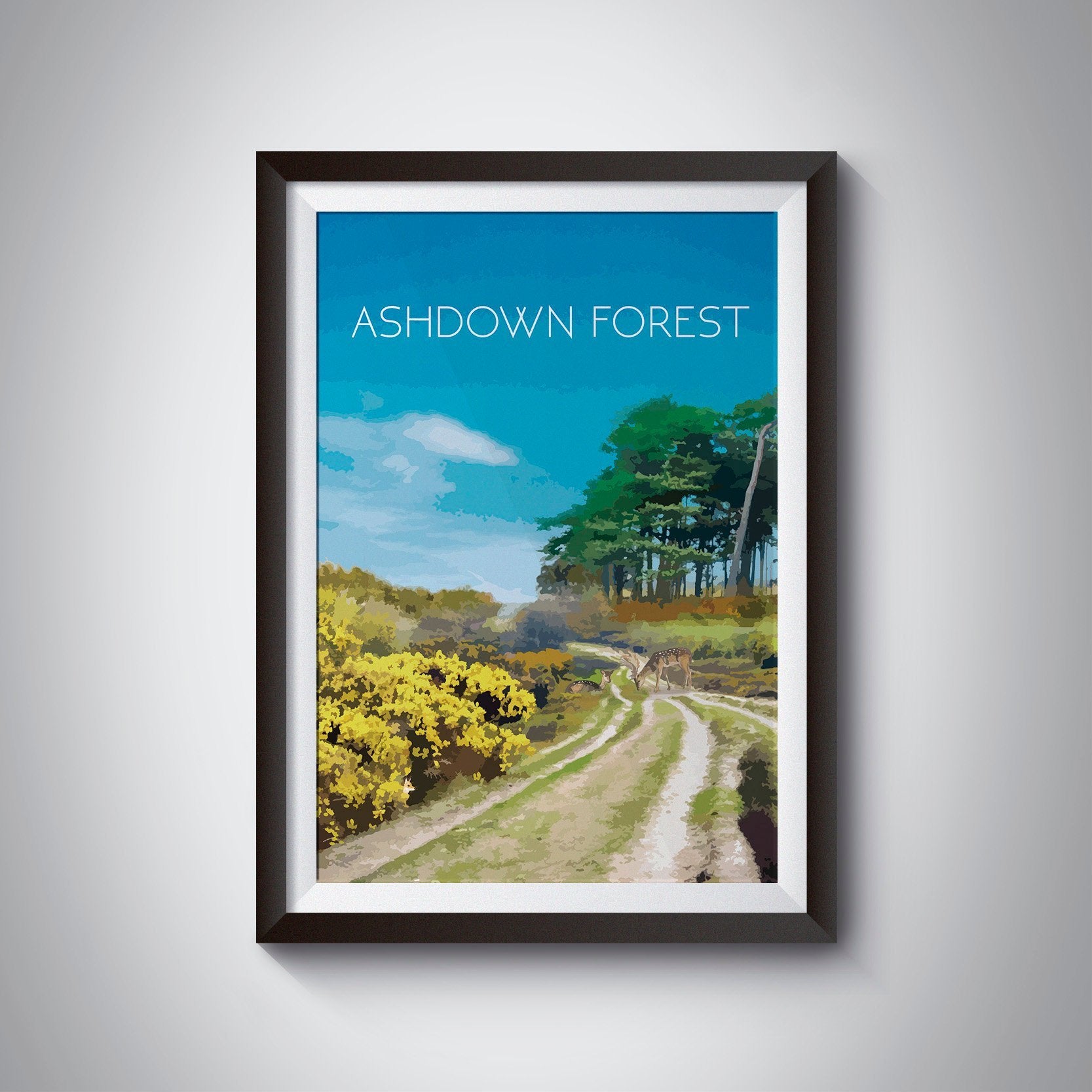 Ashdown Forest Travel Poster – Bucket List Prints