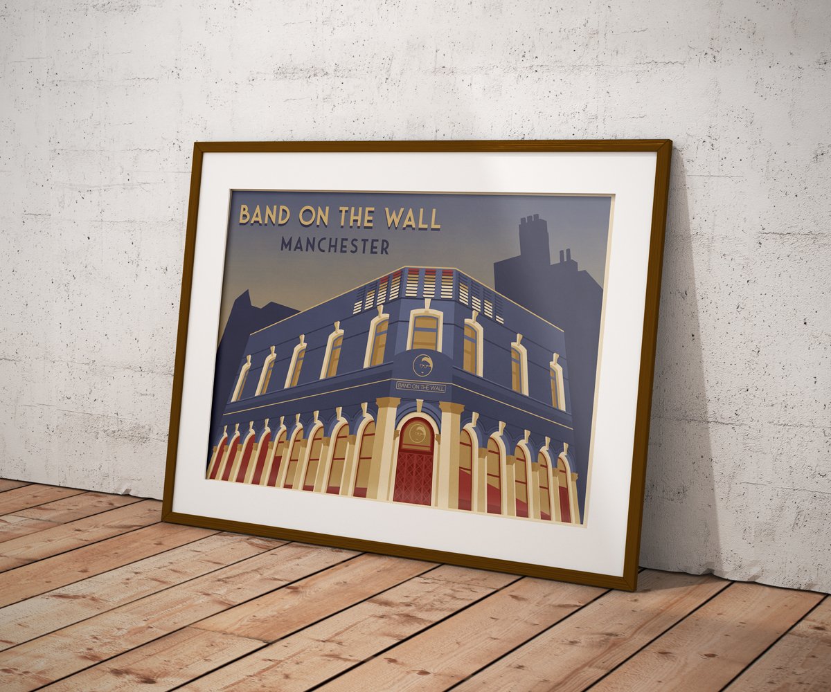 Band on the Wall Manchester Travel Poster – Bucket List Prints