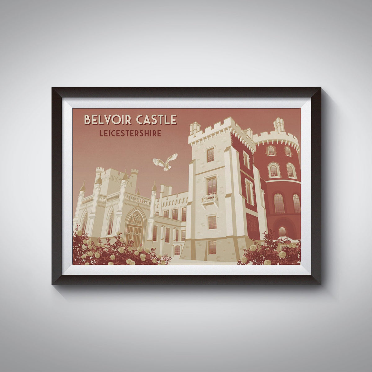 Belvoir Castle Travel Poster – Bucket List Prints