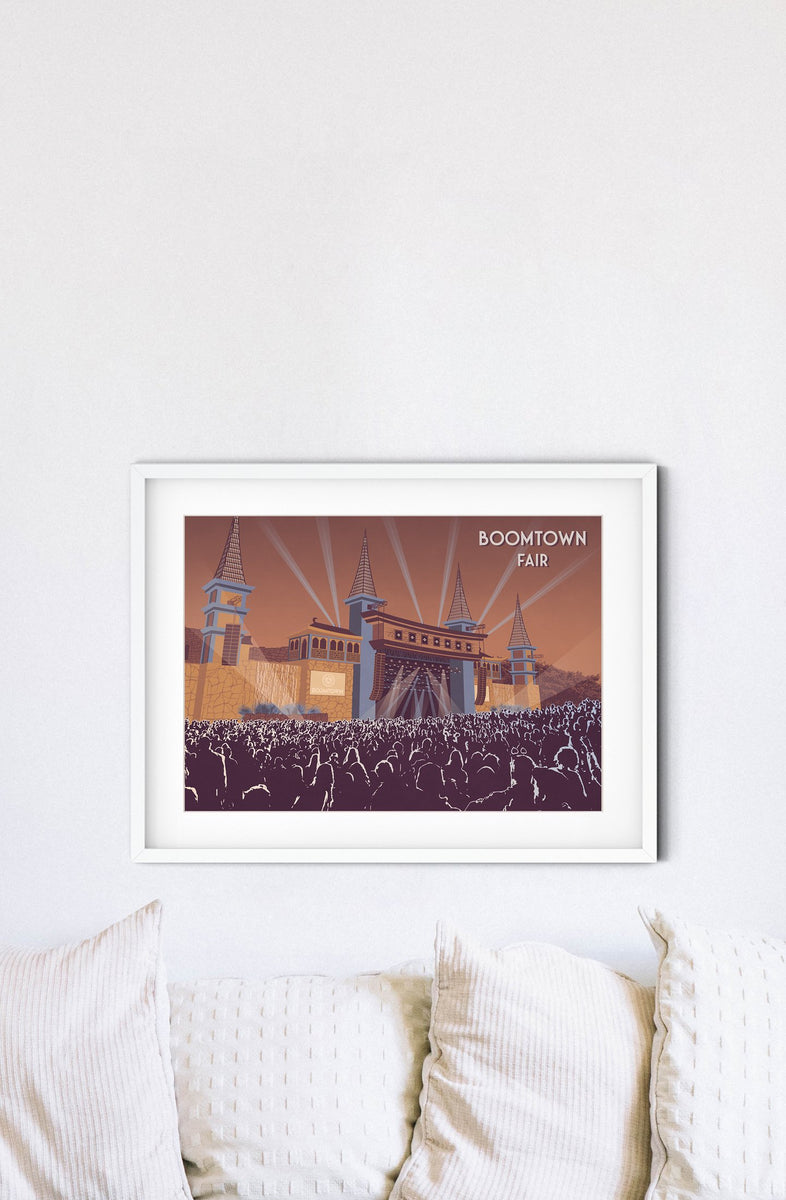 Boomtown Fair Festival Travel Poster – Bucket List Prints