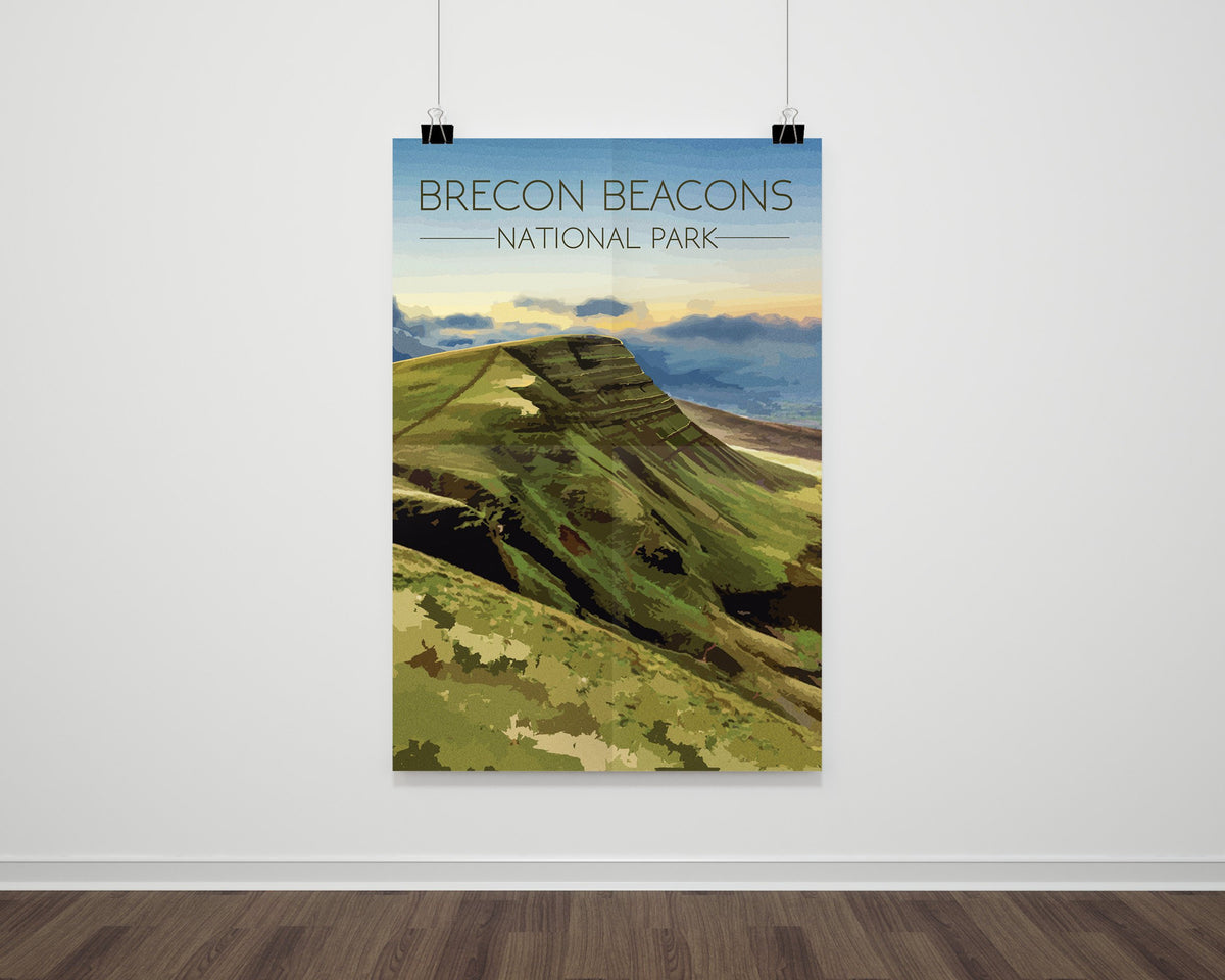 Brecon Beacons National Park Travel Poster – Bucket List Prints