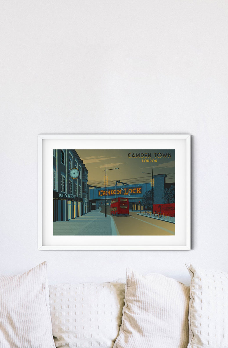 Camden Town London Travel Poster – Bucket List Prints