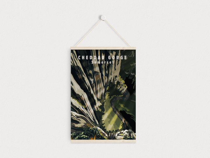 Cheddar Gorge Somerset Travel Poster – Bucket List Prints