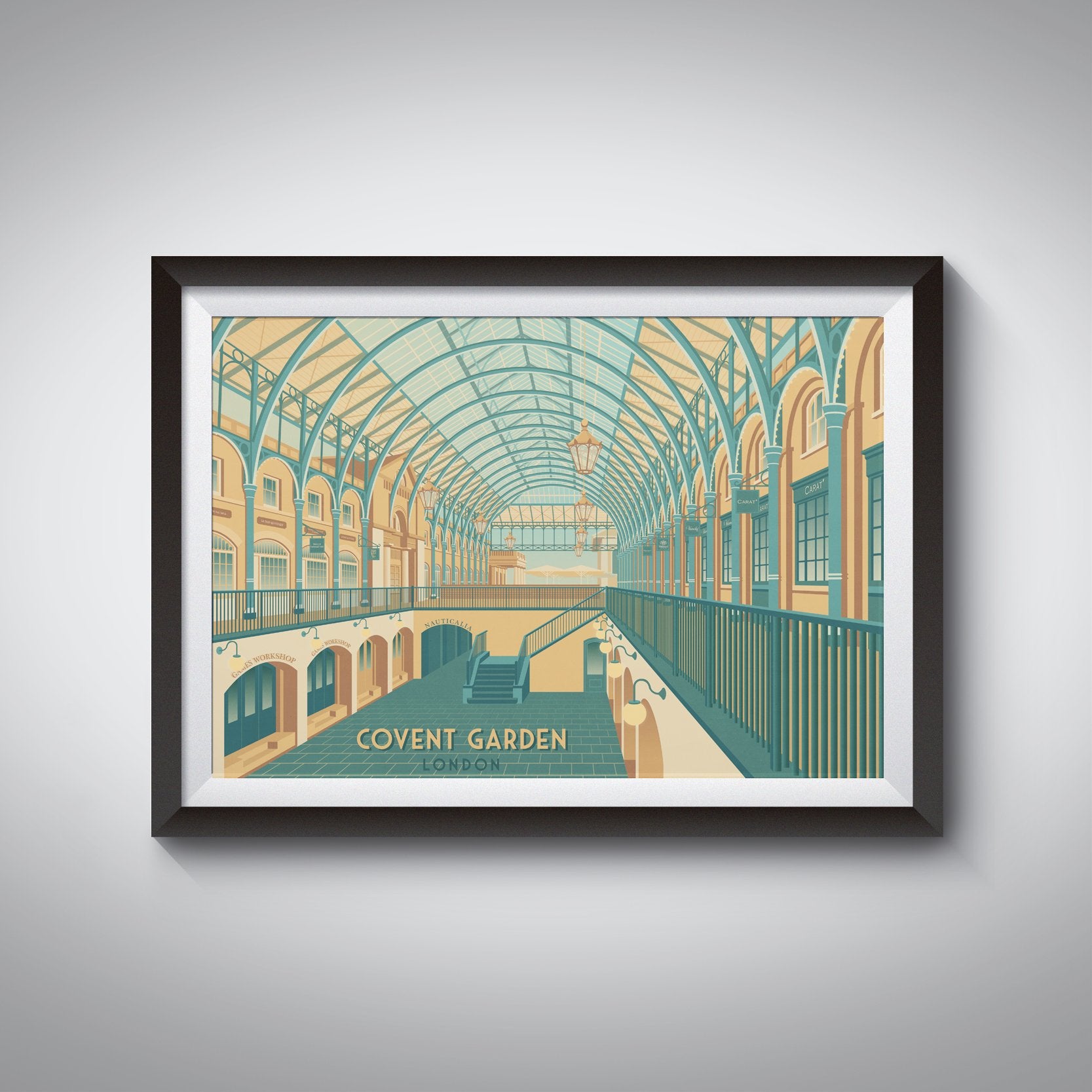 Covent Garden London Travel Poster – Bucket List Prints
