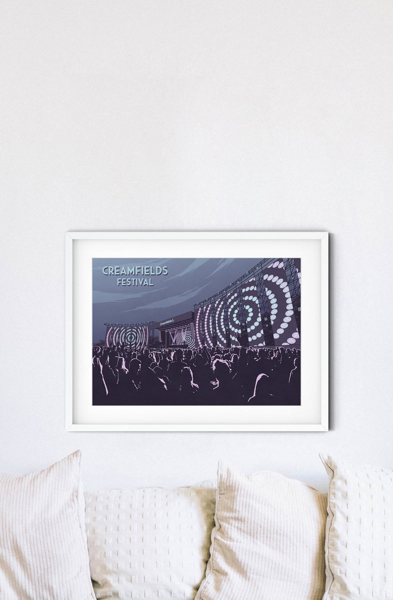 Creamfields Festival Travel Poster – Bucket List Prints