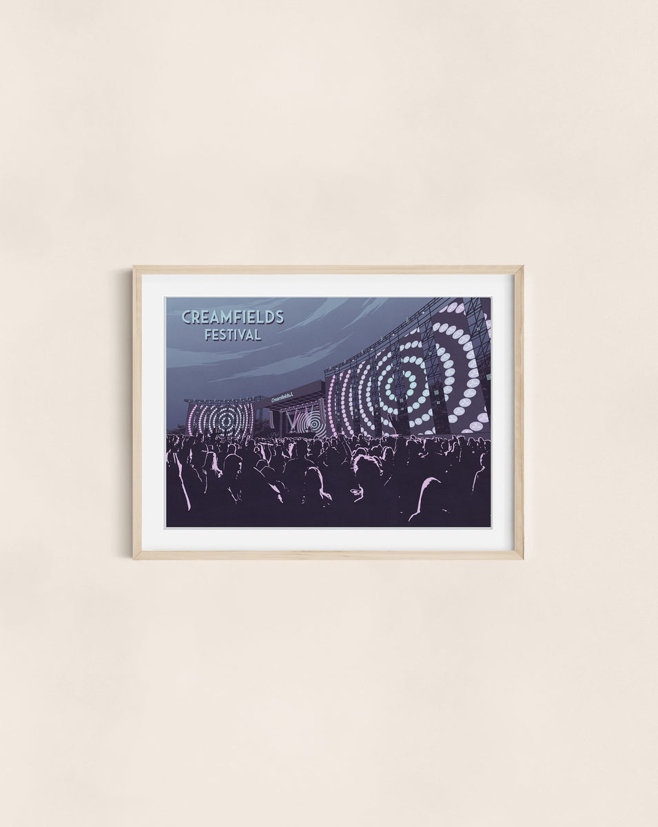 Creamfields Festival Travel Poster – Bucket List Prints