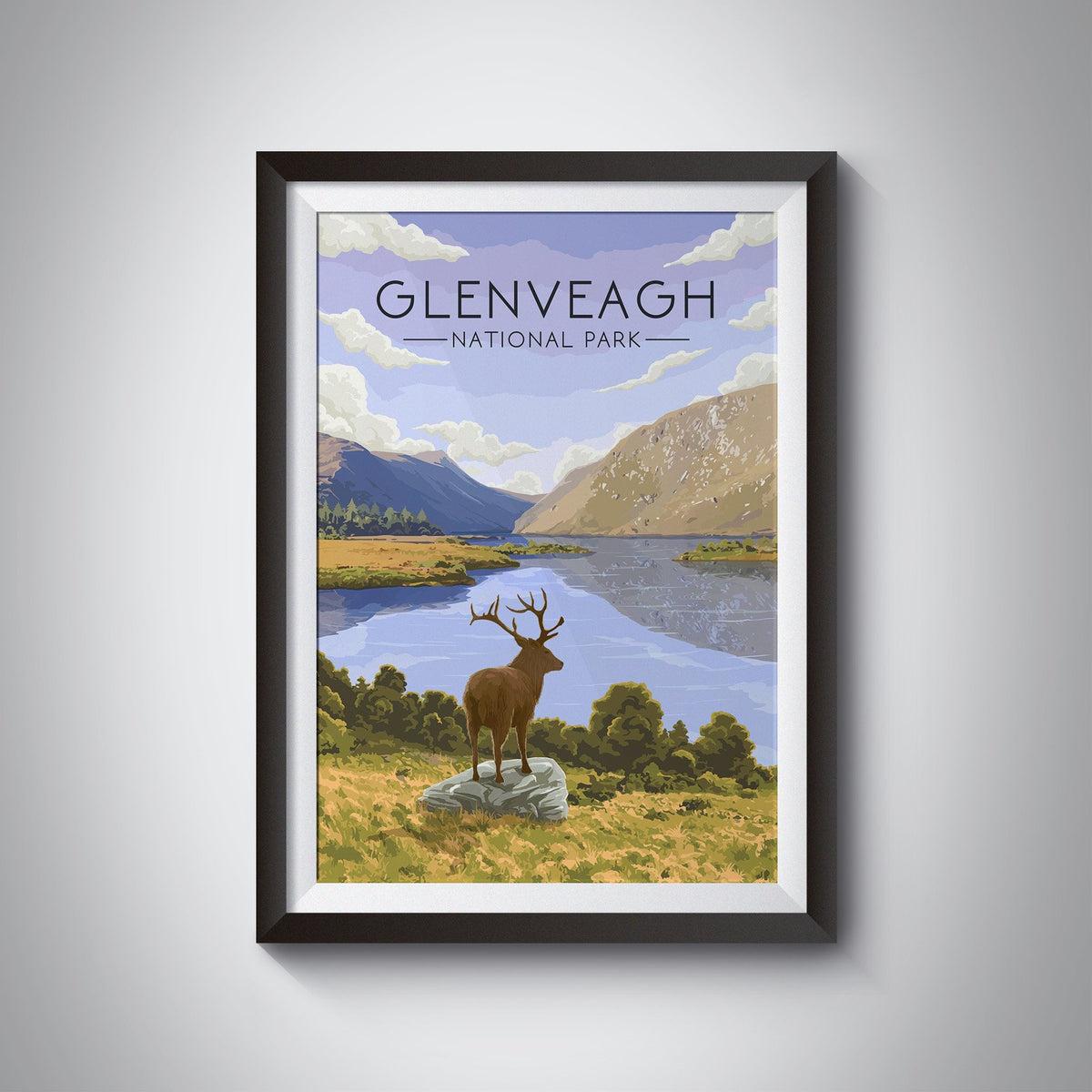 Glenveagh National Park Ireland Travel Poster – Bucket List Prints