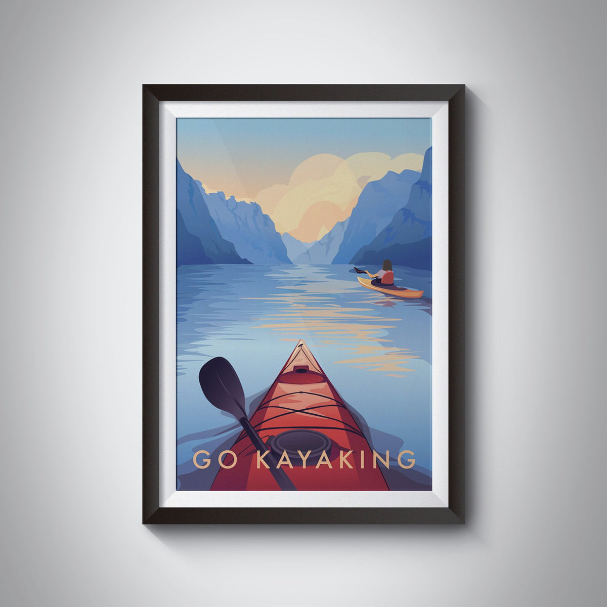 Go Kayaking Travel Poster – Bucket List Prints