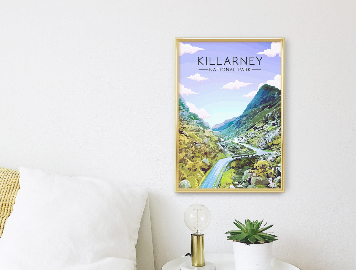 Killarney National Park Ireland Travel Poster – Bucket List Prints