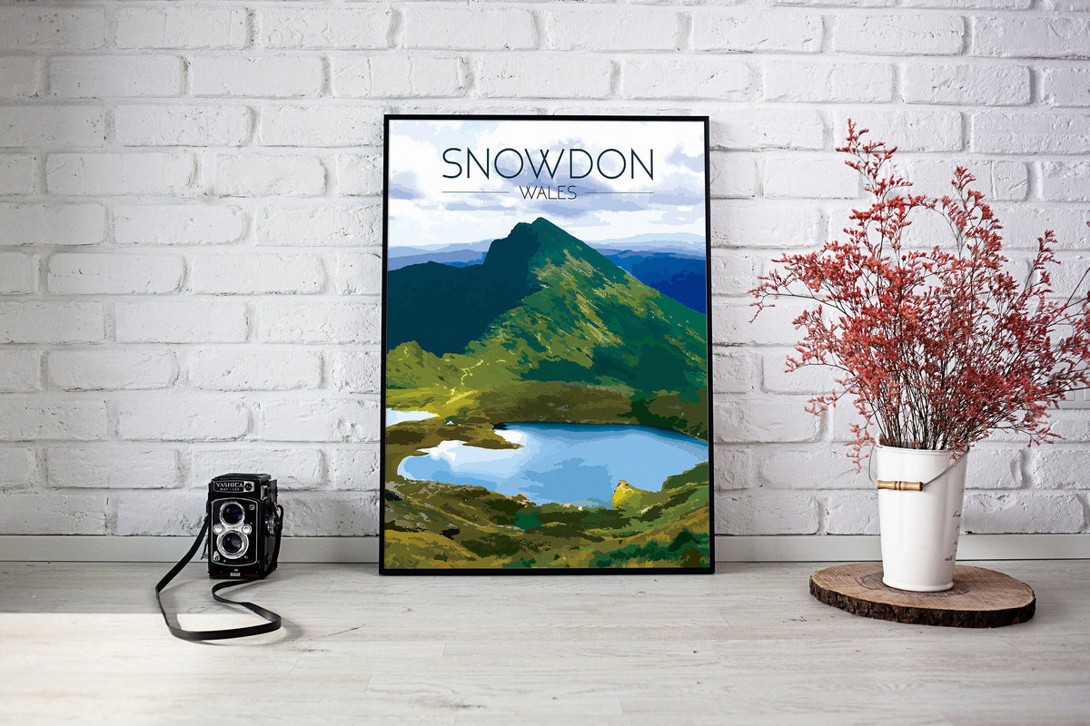 Mount Snowdon, Wales Travel Poster – Bucket List Prints