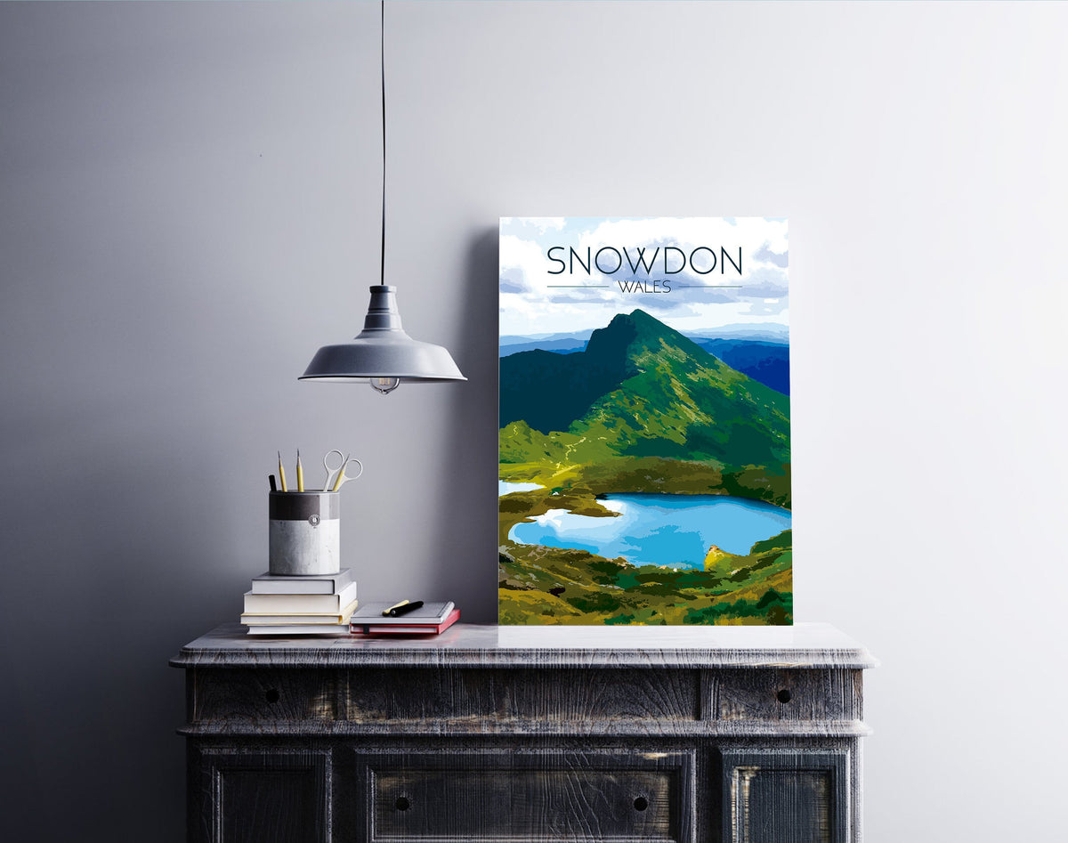 Mount Snowdon, Wales Travel Poster – Bucket List Prints