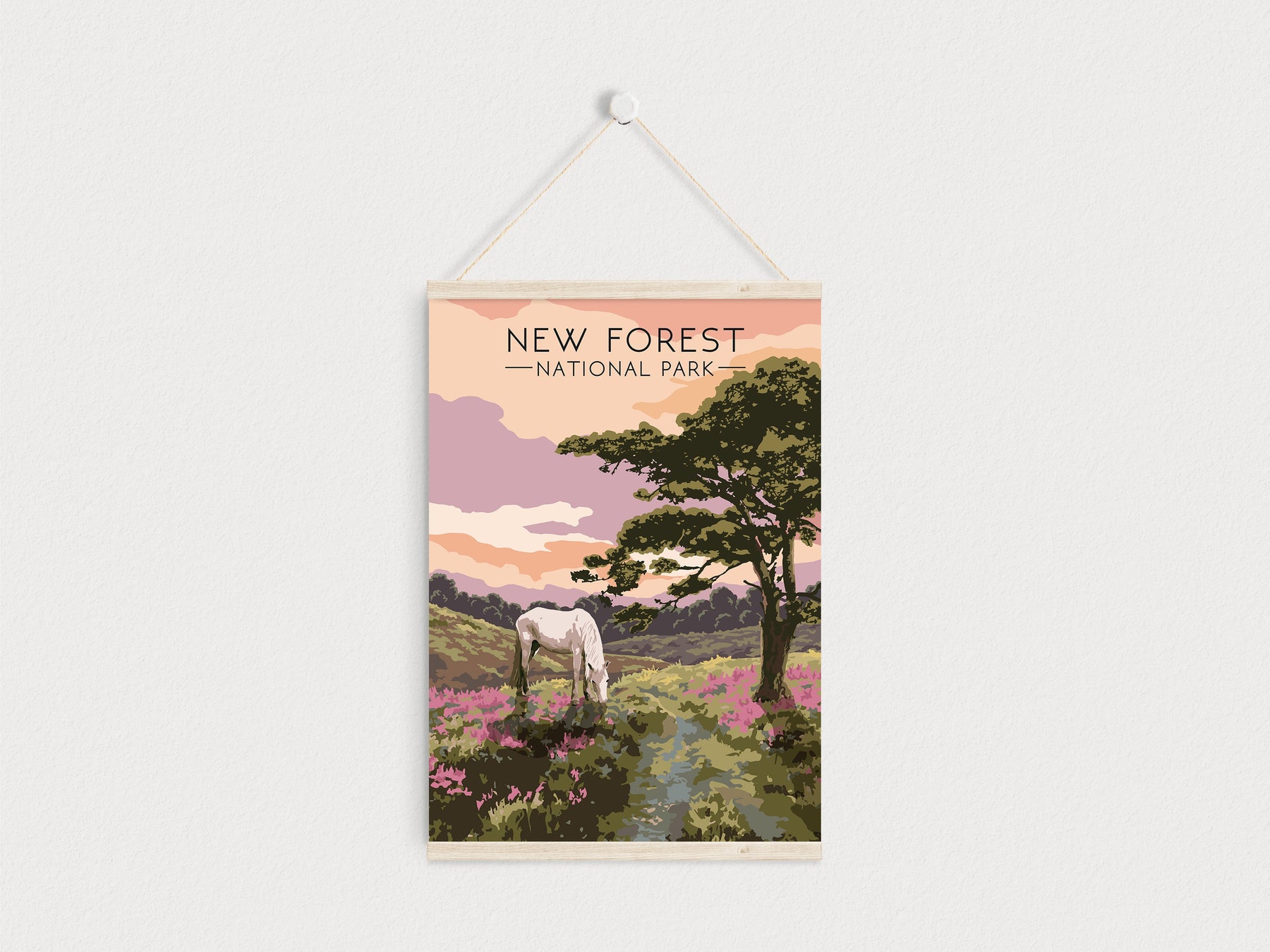 New Forest National Park Travel Poster – Bucket List Prints