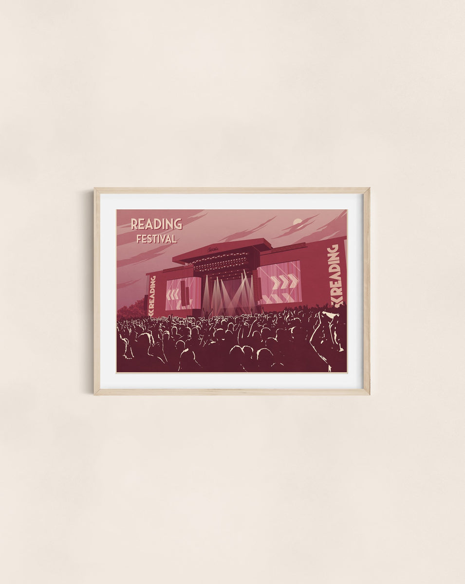 Reading Festival Travel Poster – Bucket List Prints