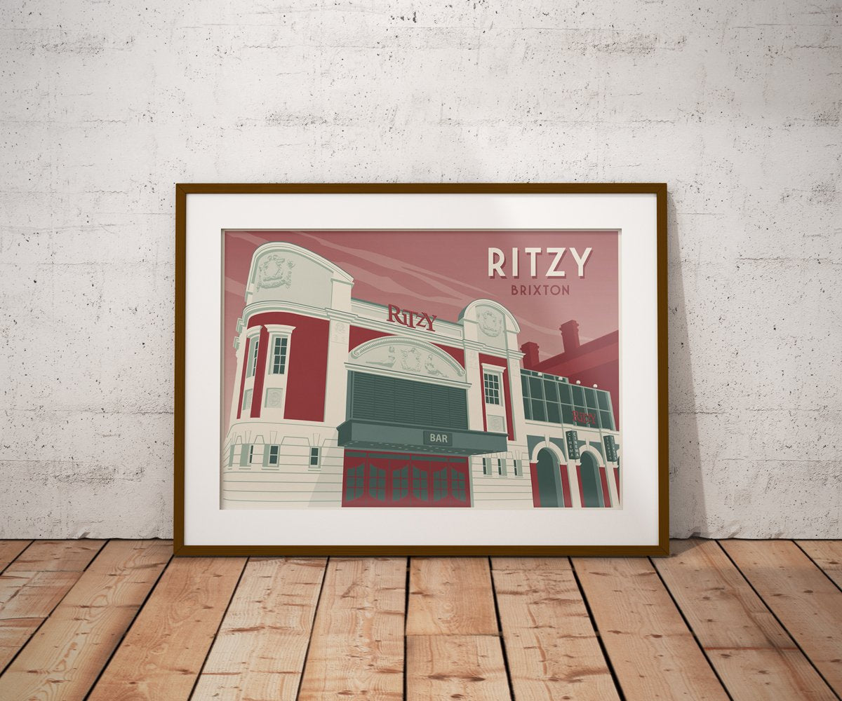 Ritzy Cinema Brixton London Travel Poster – Bucket List Prints