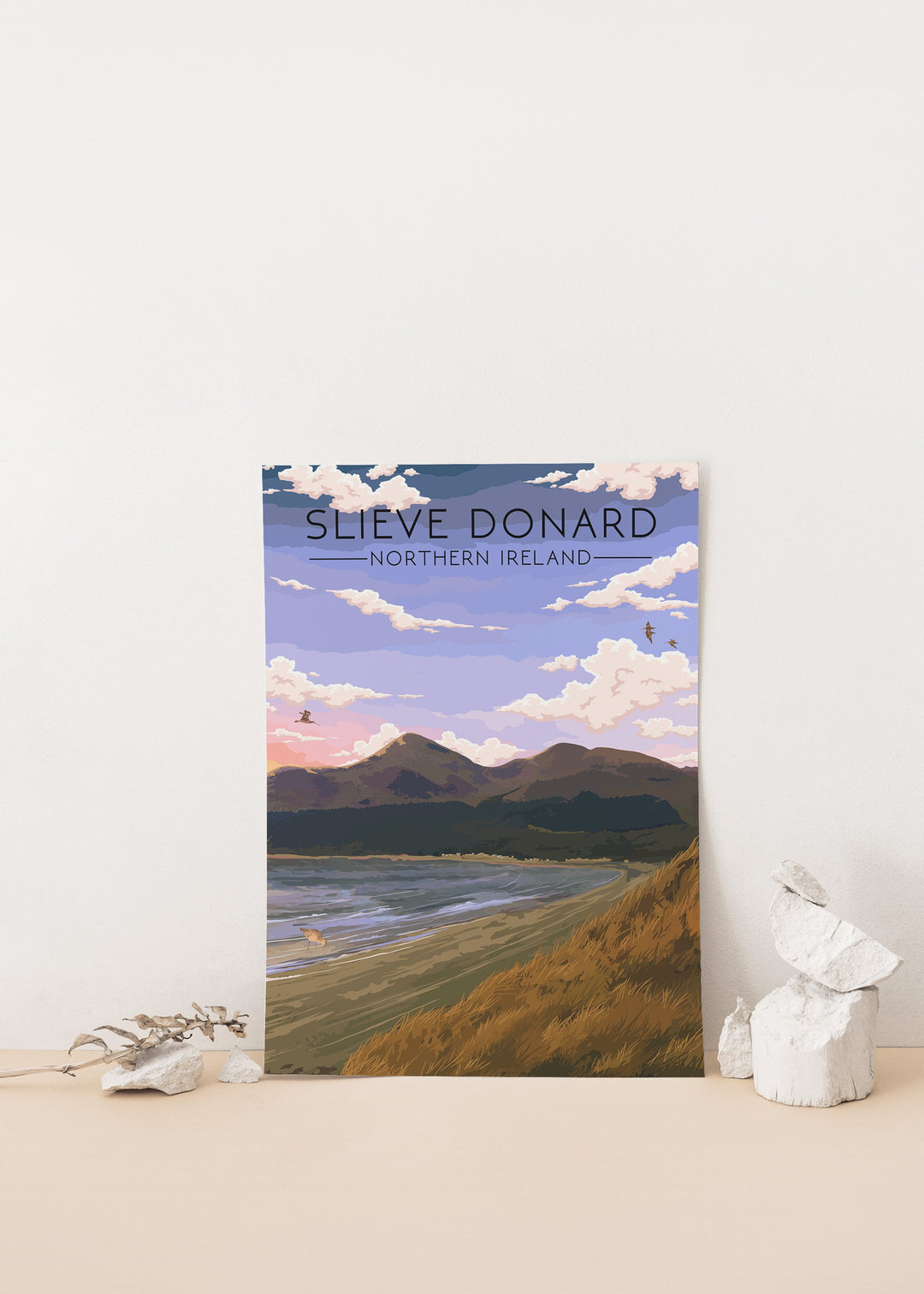 Slieve Donard Northern Ireland Travel Poster – Bucket List Prints