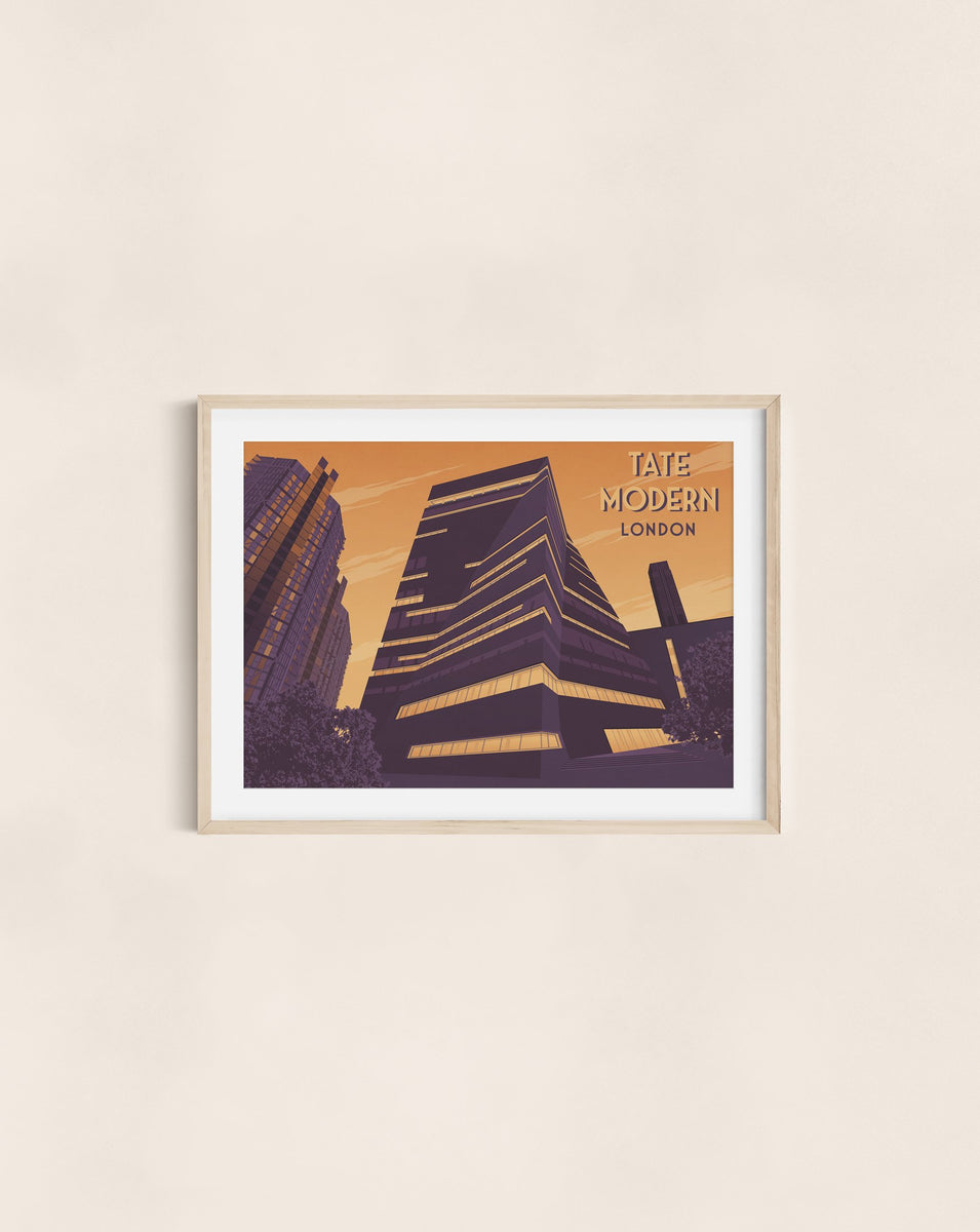 Tate Modern London Travel Poster – Bucket List Prints