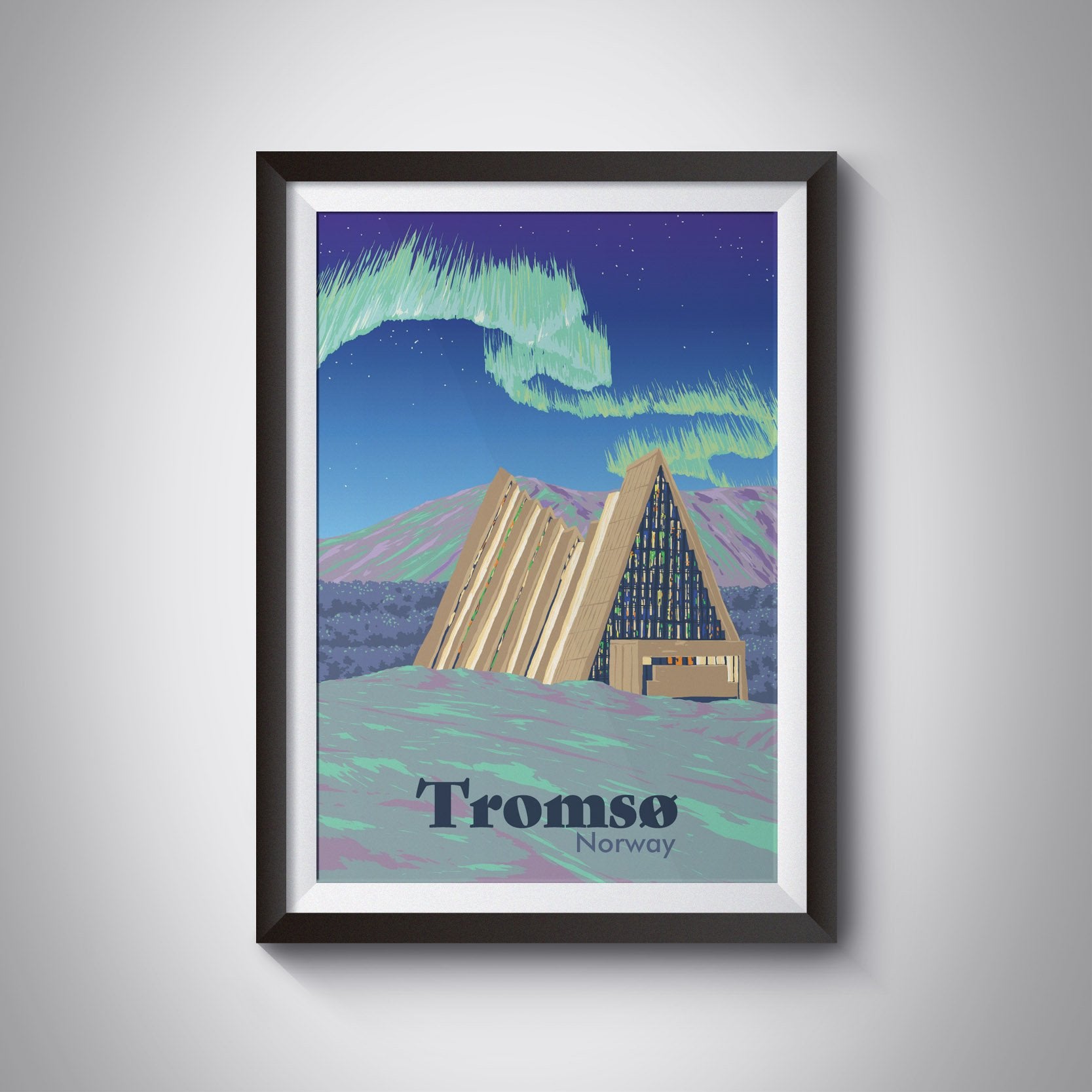 Tromso Norway Travel Poster – Bucket List Prints