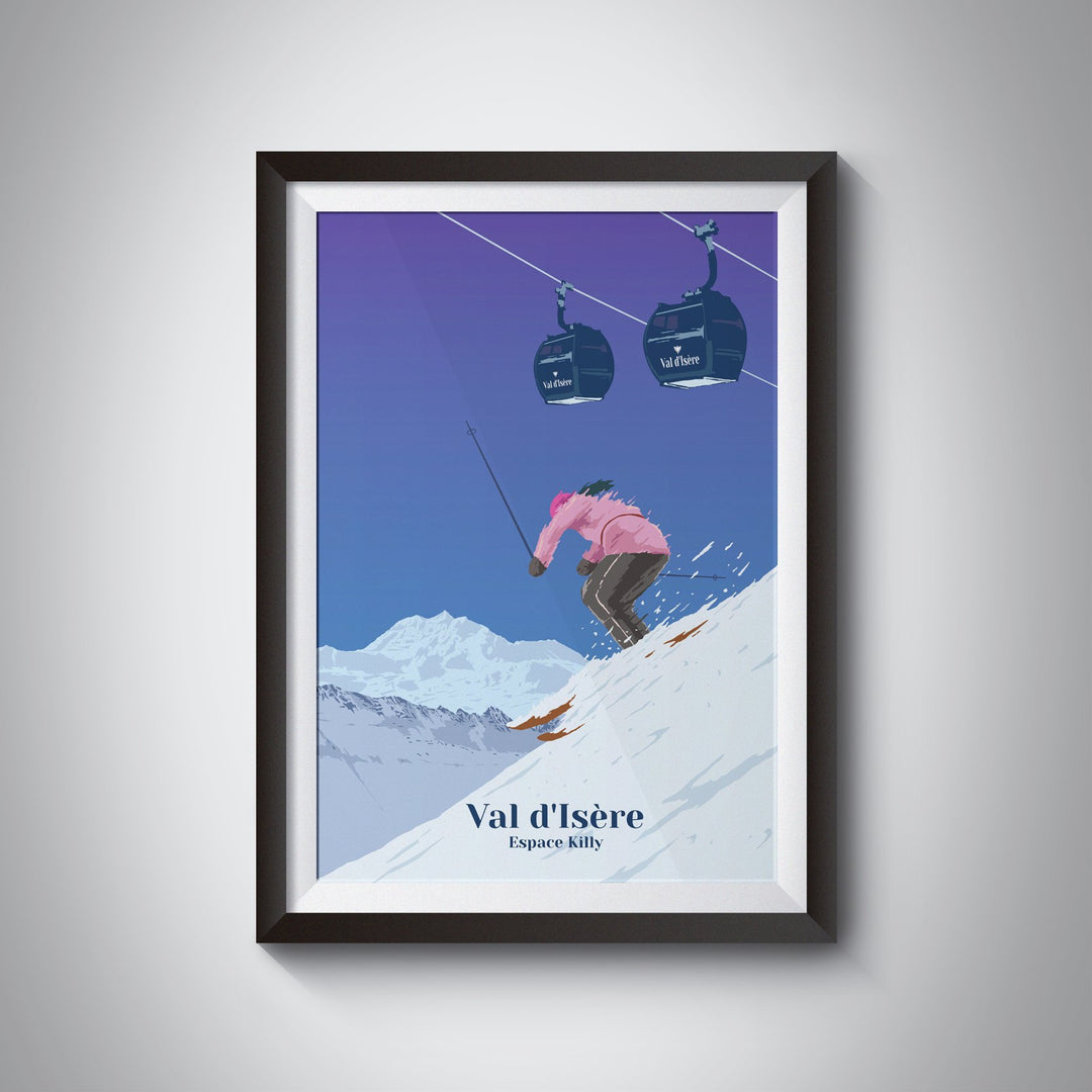 Val d'Isere Ski Resort Travel Poster – Bucket List Prints