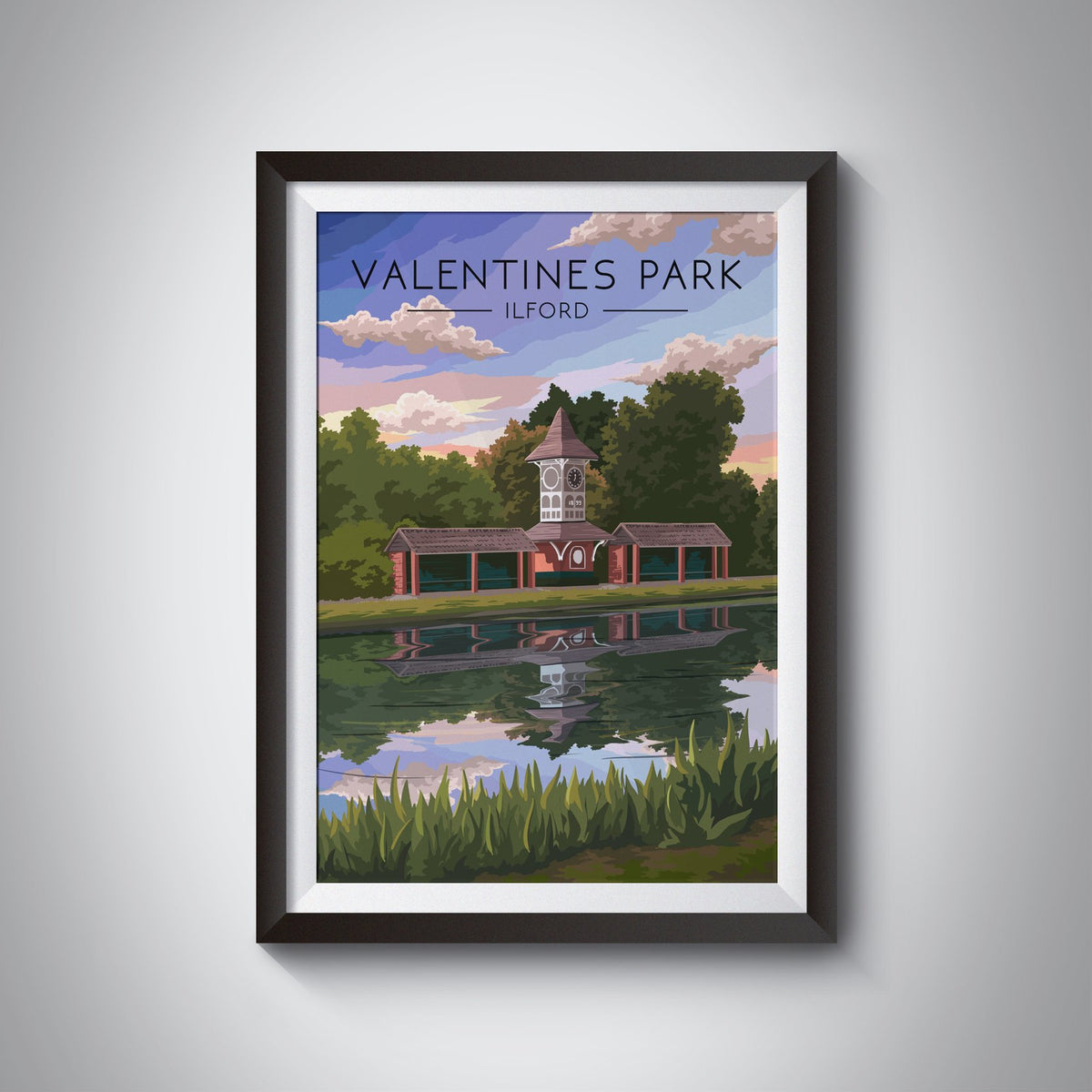 Valentines Park London Travel Poster – Bucket List Prints