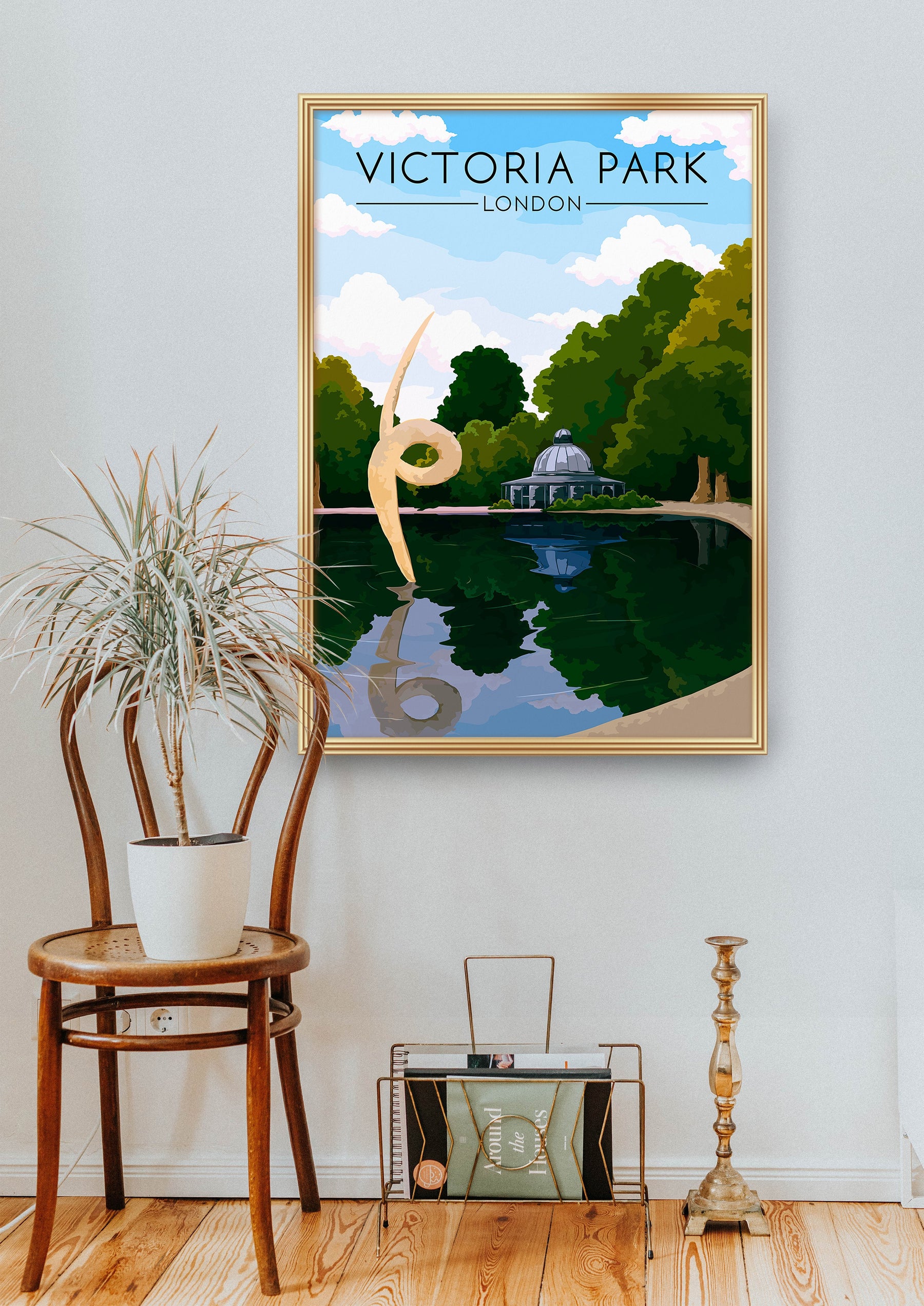 Victoria Park London Travel Poster – Bucket List Prints