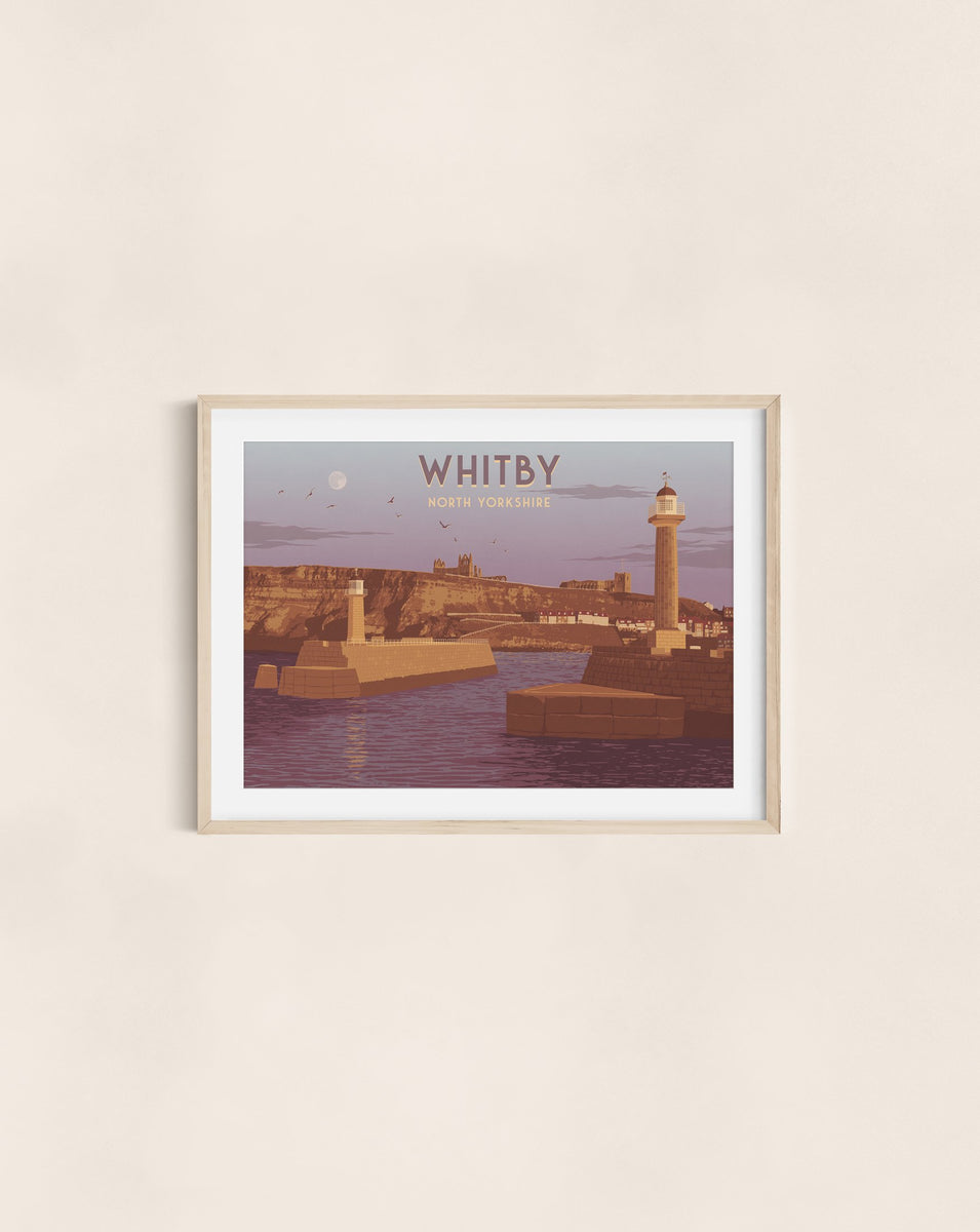 Whitby Yorkshire Travel Poster – Bucket List Prints